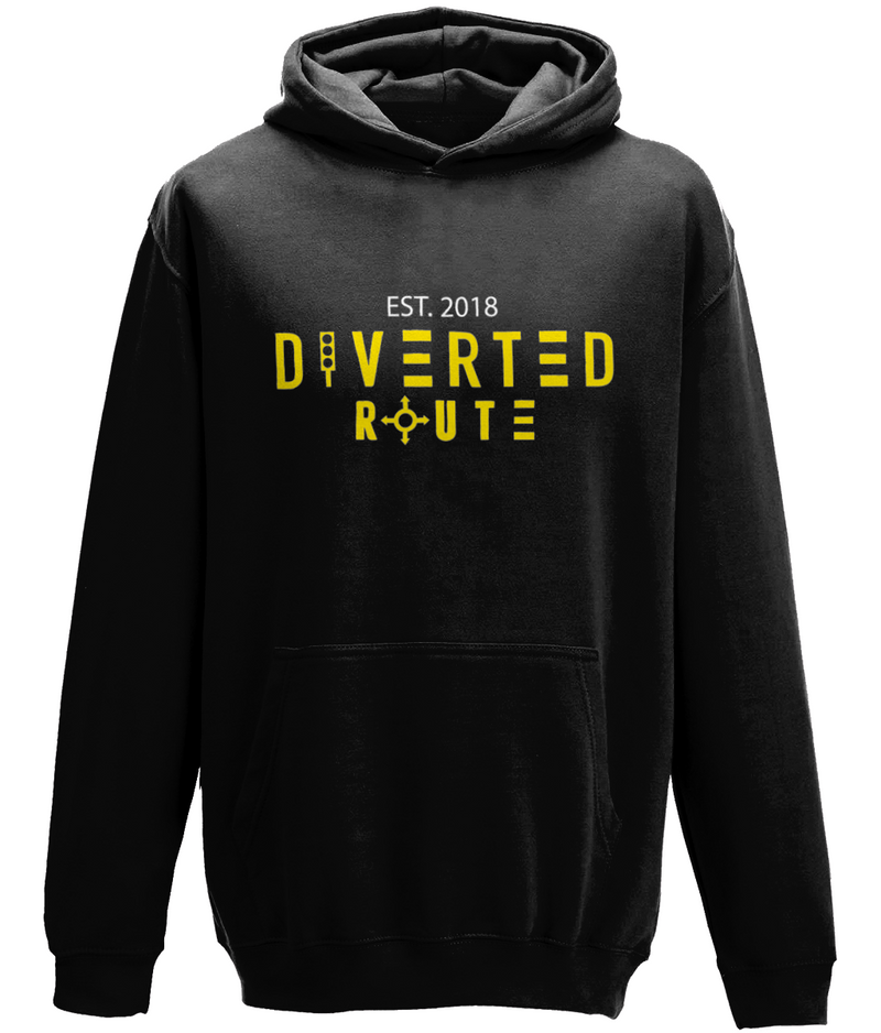 Diverted Route Ltd Unisex Caution Hoody | Unisex Hoody